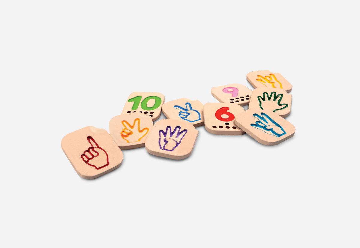 PlanToys Hand Sign Numbers 1-10 – Kids 'N Kribs